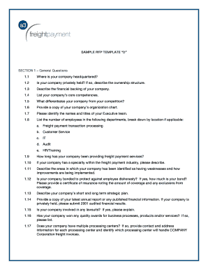 Fillable Online SAMPLE RFP TEMPLATE D Fax Email Print - pdfFiller