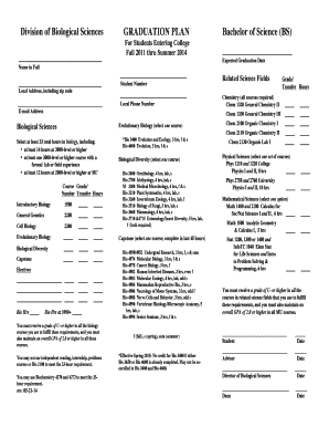 Fillable Online biology missouri Division of Biological Sciences Name ...