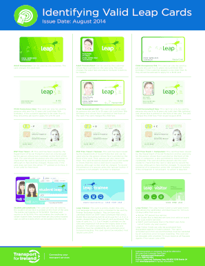 Fillable Online Identifying Valid Leap Cards Fax Email Print - pdfFiller