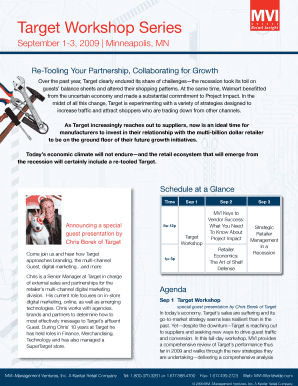 Fillable Online Target Workshop Series - kantarretailiqcom Fax Email ...