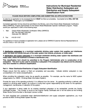 Fillable Online owwco Instructions for Municipal Residential - owwco ...