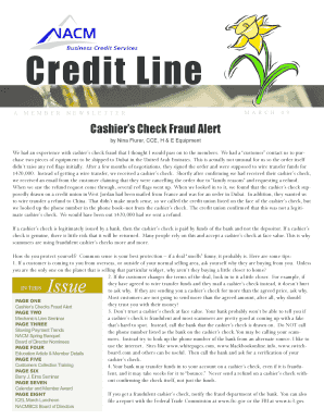 Fillable Online Cashiers Check Fraud Alert Fax Email Print - pdfFiller