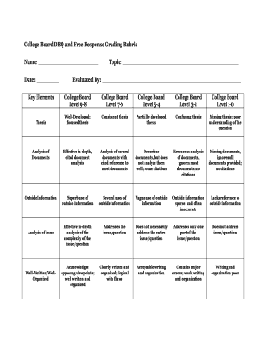Fillable Online south mpls k12 mn College Board DBQ and Free Response ...