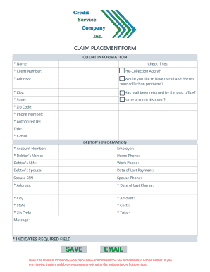 Fillable Online Claim-placement-form-download-2pdf Fax Email Print ...