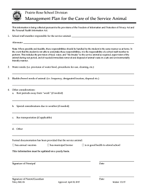 Fillable Online prsdmb Prairie Rose School Division Management Service ...