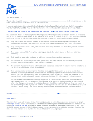 Fillable Online jog org JOG Entry 2016 PRINT - jogorguk - jog org Fax ...