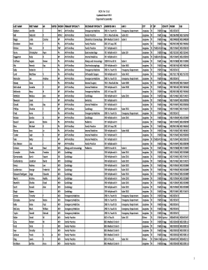 Fillable Online LAST NAME FIRST NAME MI SUFFIX DEGREE PRIMARY SPECIALTY ...