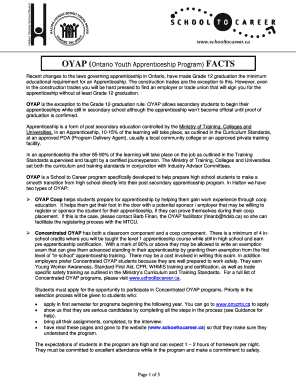 Fillable Online OYAP Application 09-10.doc Fax Email Print - pdfFiller