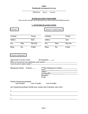 Fillable Online crrc BUYER QUALIFICATION FORM Please assist the ...