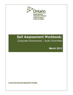 Fillable Online Self Assessment Workbook - DICO Fax Email Print - pdfFiller