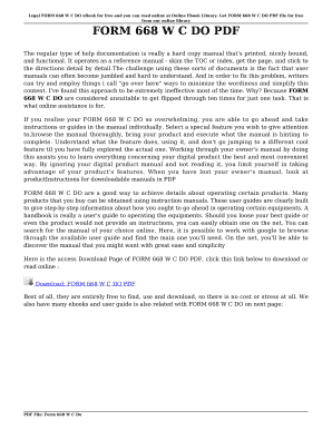 Fillable Online wbklift FORM 668 W C DO PDF FORM 668 W C DO PDF ...