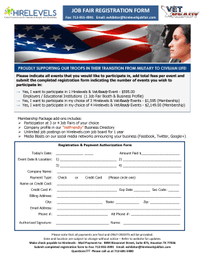 Fillable Online Employer-Job-Fair-Registration-Formpdf Fax Email Print ...