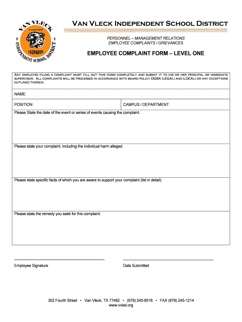 Fillable Online vvisd VVISD Letterhead.dot Fax Email Print - pdfFiller