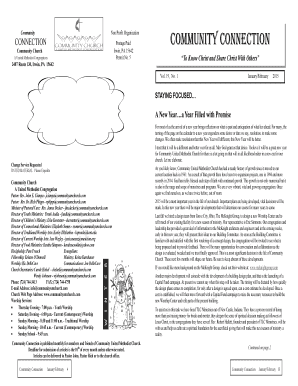 Fillable Online Community CONNECTION COMMUNITY CONNECTION Fax Email Print - pdfFiller
