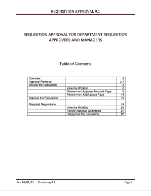 Fillable Online REQUISITION APPROVAL 9 Fax Email Print - pdfFiller