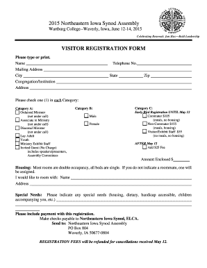 Fillable Online Assembly Registration WTBFRM Fax Email Print - pdfFiller