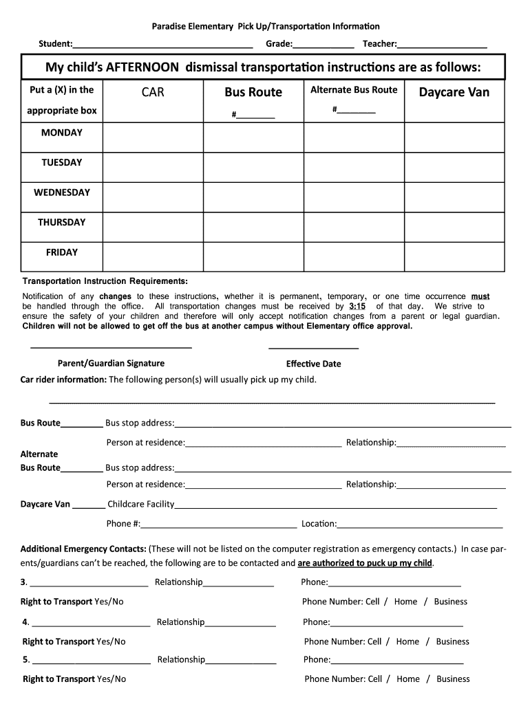 Fillable Online pisd Transportation forms-Packetpub Read-Only Fax Email ...