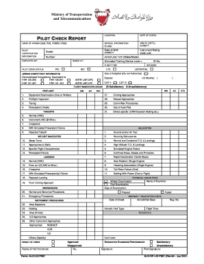 Fillable Online mtt gov F061 - Pilot Check Report Fax Email Print ...