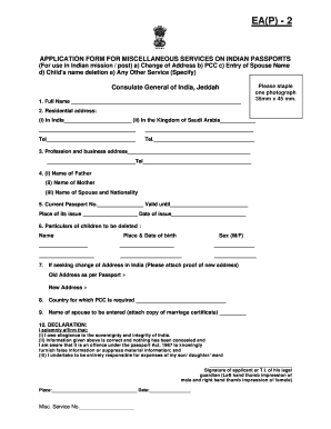 Fillable Online EA(P) 2 Fax Email Print - pdfFiller