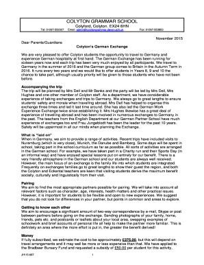 Fillable Online Colyton Primary SchoolA school to be proud of, a school ...