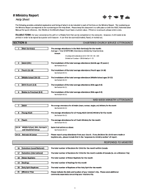 Fillable Online # Ministry Report Fax Email Print - pdfFiller