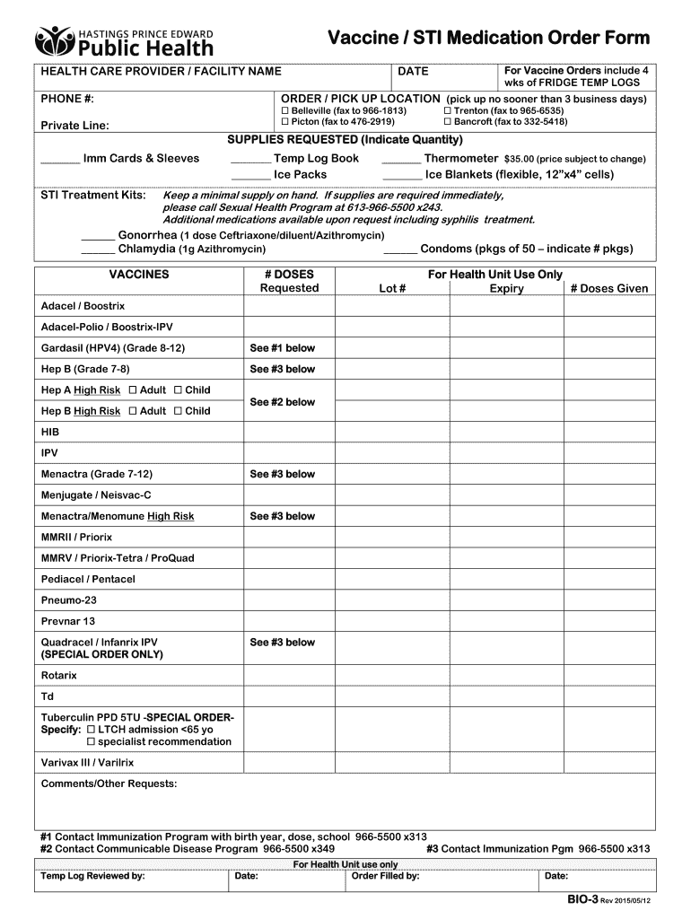 Fillable Online hpepublichealth Hastings & Prince Edward Counties ...