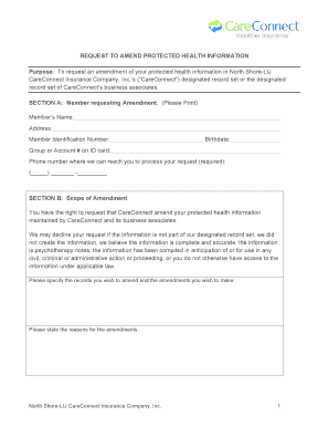 Fillable Online CC-PRIV104 Request to Amend Protected Health Information Forms Fax Email Print ...
