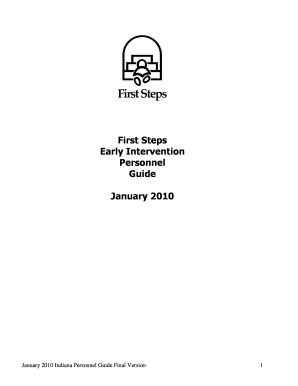 Fillable Online cibaby First Steps Early Intervention Personnel Guide ...