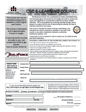 Fillable Online hhca CSC - Construction Estimatingpub Fax Email Print - pdfFiller