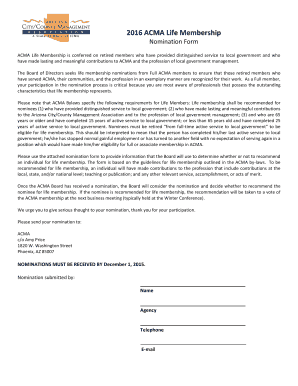 Fillable Online azmanagement ACMA Life Membership - ACMA - Arizona ...