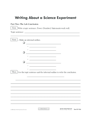 Fillable Online csecweb Writing About a Science Experiment - csecweborg ...