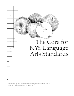 Fillable Online classroomenrichment The Core for NYS Language Arts ...
