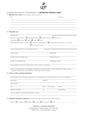 Fillable Online content ocp INFORMATION REQUESTED FOR PERMISSION TO ...