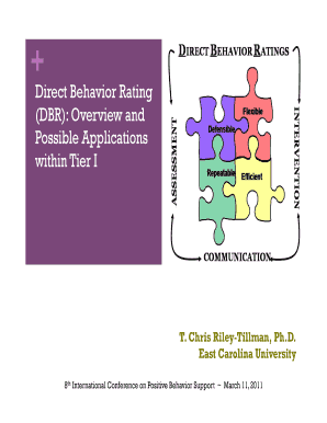 Fillable Online Direct Behavior Rating Fax Email Print - pdfFiller
