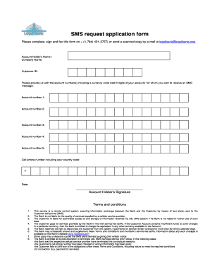 Fillable Online SMS request application form eng updated - Loyal Bank ...