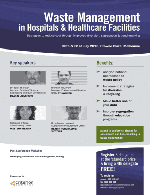 Fillable Online Waste Management - bcriterionconferencesbbcomb Fax ...