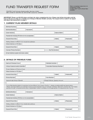 Fillable Online Fund TransFer requesT Form - bpowerwrapbbcombau Fax ...