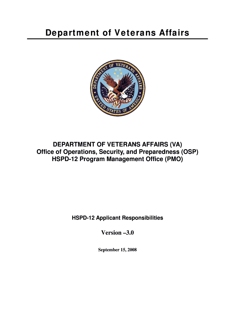 Fillable Online VA OSP PMO Document Template - Battle Creek VA Medical ...