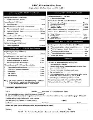 Fillable Online AROC 2015 Physician Attestation Form FINAL - njosteocom ...