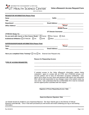 Velos Uthscsa Login - Fill Online, Printable, Fillable, Blank | pdfFiller