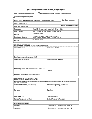 Fillable Online bcb Standing Order Instruction Form - bcbbm Fax Email ...