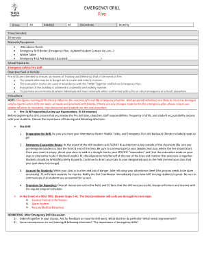 Fillable Online omsd k12 ca EMERGENCY DRILL Fire - omsdk12caus Fax ...