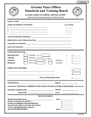 Fillable Online Arizona Peace Officer Fax Email Print - pdfFiller