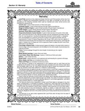 Fillable Online Riding Mowers AccuZ Razor Z44 Z52 Zero Turning Radius ...