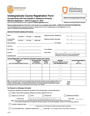 Fillable Online Please complete all sections of this form for AU ...