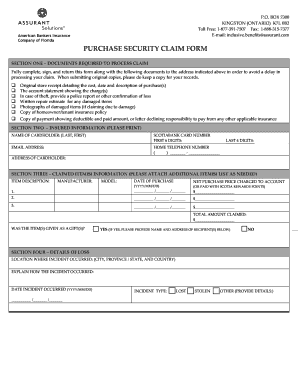 Fillable Online BScotiab Amex Purchase Security Claim ...