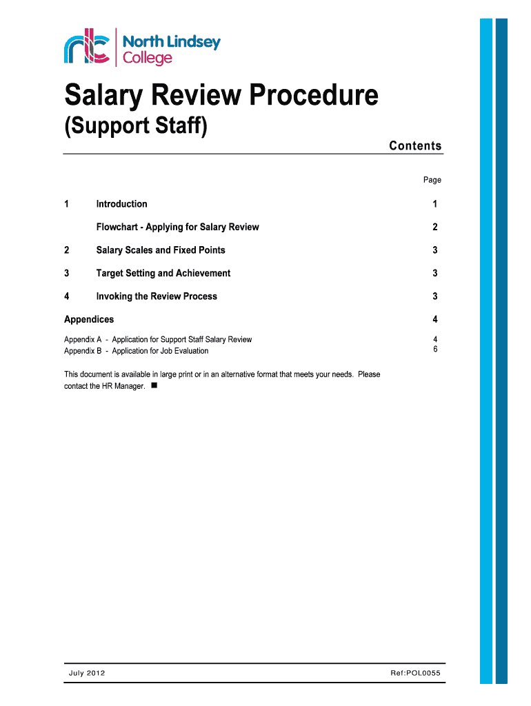 Fillable Online Salary Review Procedure Fax Email Print - pdfFiller