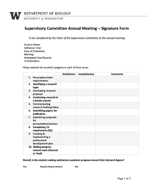 Fillable Online biology washington Supervisory Committee Annual Meeting ...