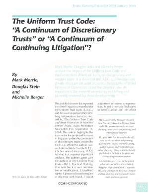 Fillable Online The Uniform Trust Code: Fax Email Print - pdfFiller