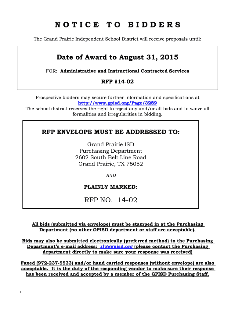 Fillable Online 14-02 Administrative and Instructional Contracted ...